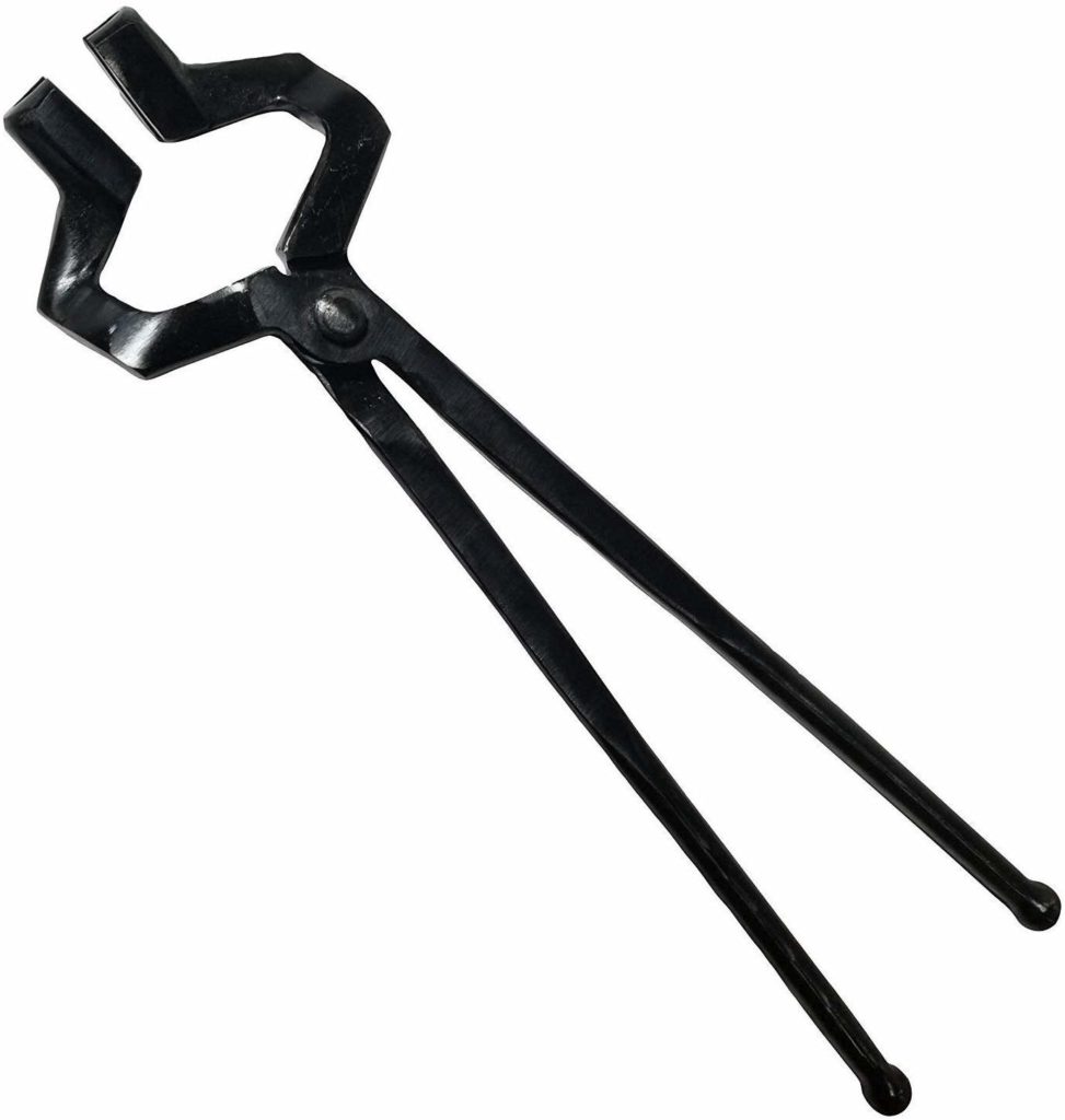 Offset Z-type Tongs with V-bit jaws 17″ – BetterForge Tools